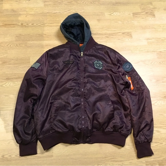 Phat Farm | Jackets & Coats | Vintage Phat Farm Patch Flight Bomber ...